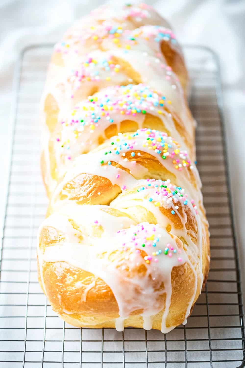 Best Vanilla Glazed Easter Bread