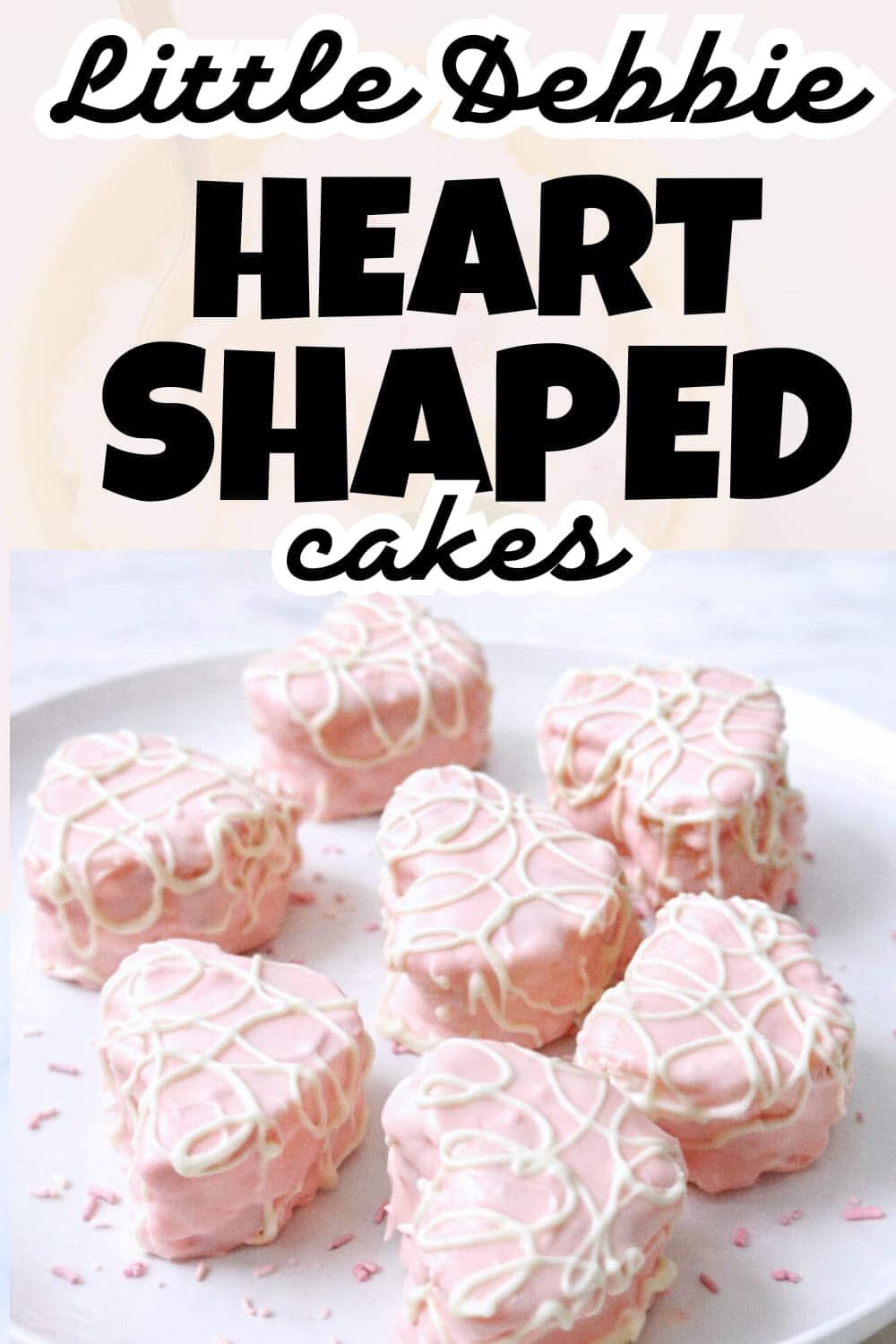 Cute Valentine's Heart Cakes (Copycat Little Debbie)