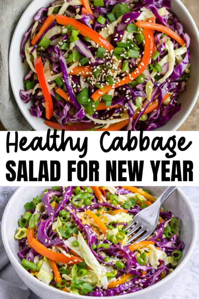 Healthy Cabbage Salad for the New Year