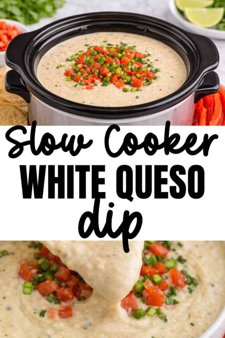 Crowd Pleaser Slow Cooker White Queso Dip