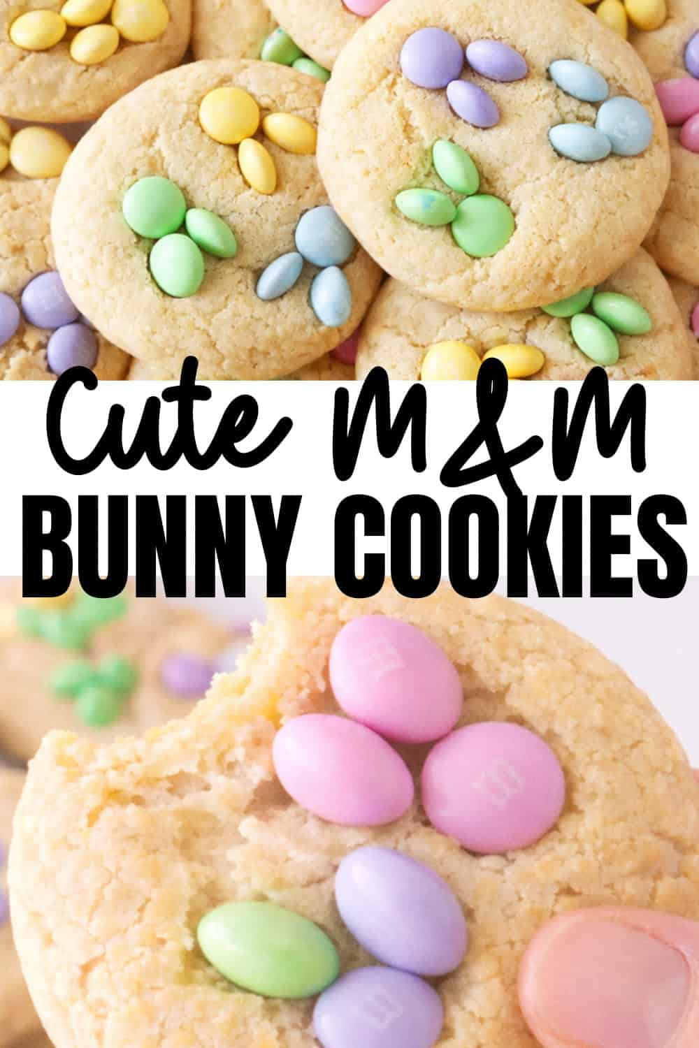 Crave-Worthy Easter Bunny Cookies with M&Ms for Spring